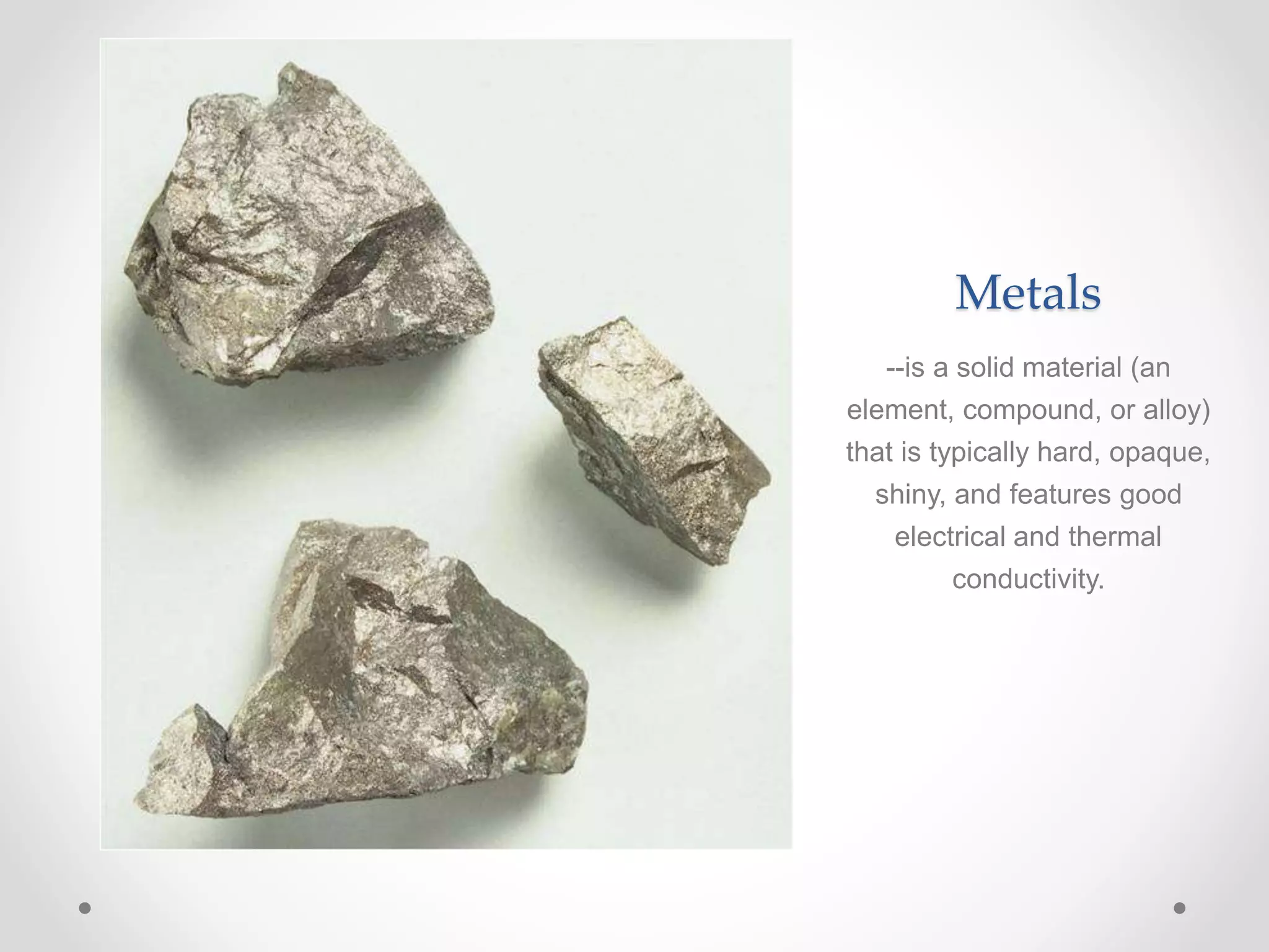 Metals. Chemistry | PPTX
