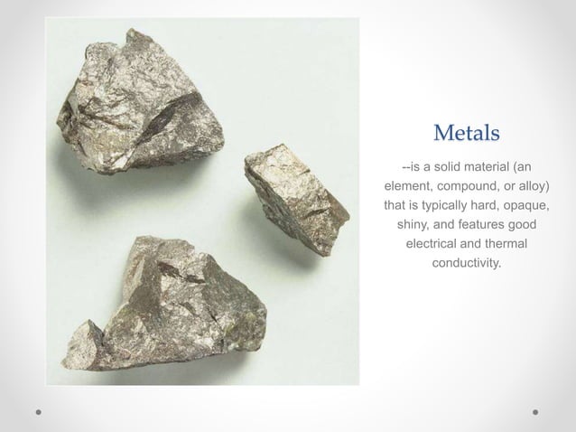 Metals. Chemistry | PPTX