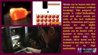 METALS/Materials: Metals and Non-Metals Chapter- 4 Class 8 - CBSE | PPTX