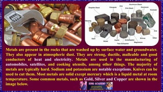 METALS/Materials: Metals and Non-Metals Chapter- 4 Class 8 - CBSE | PPTX