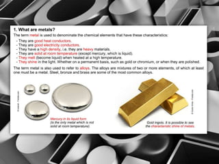 Metals intro | PPTX | Metals Industry | Industries