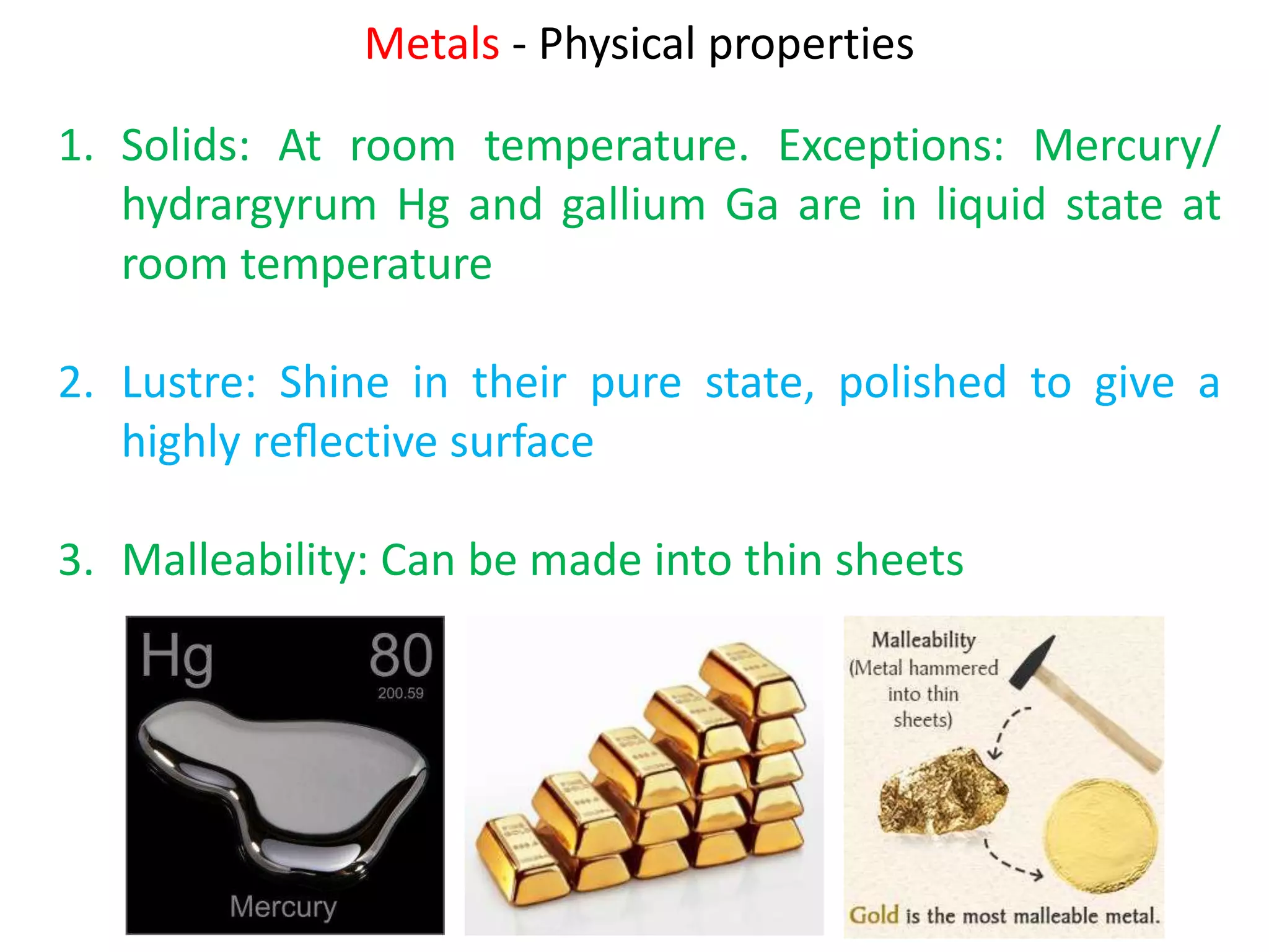 Metals and Non-metals | PPTX