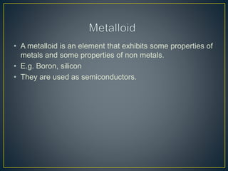 Metals non metals | PPT