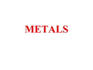 Metals | PPT