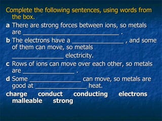 Metals | PPT