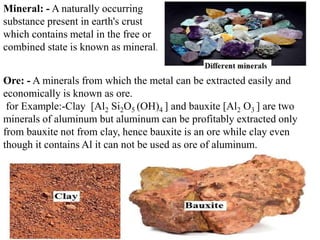 extraction of Fe and Cu metals from their ores , alloys | PPTX