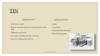 METALS AND ALLOYS | PPTX