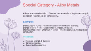 Classification of metals ,types of metas | PPT