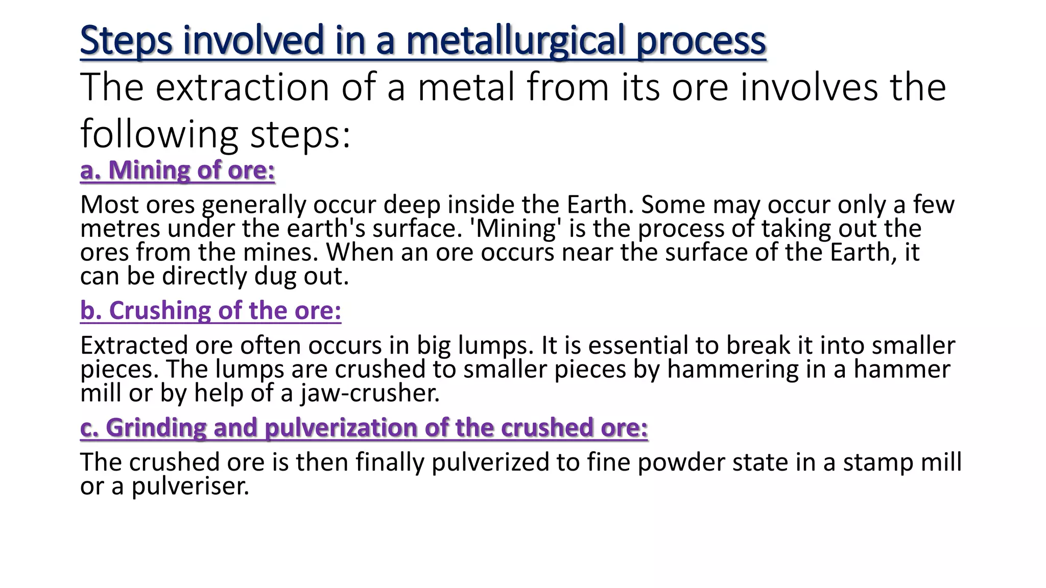Metals and metallurgy | PPTX