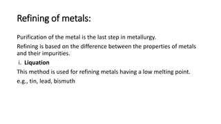 Metals and metallurgy | PPTX