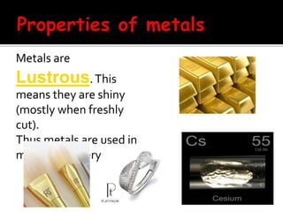 Metals and non metals | PPSX