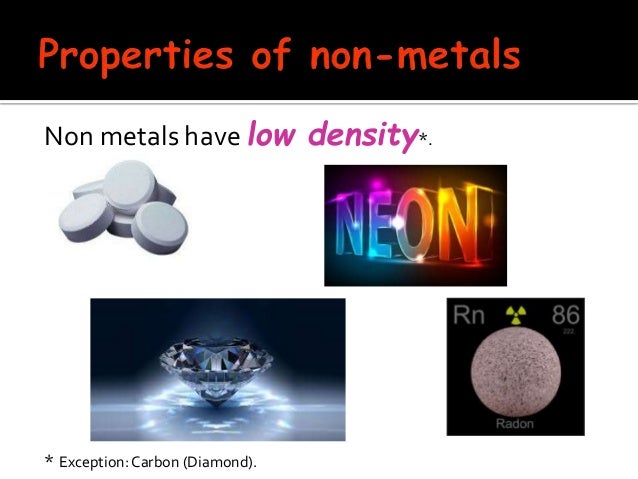 Metals and non metals