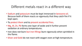 Metals and non metals | PPTX