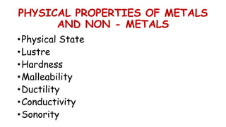 Metals and non-metals.pptx CLAA 8 COLLINS | PPTX