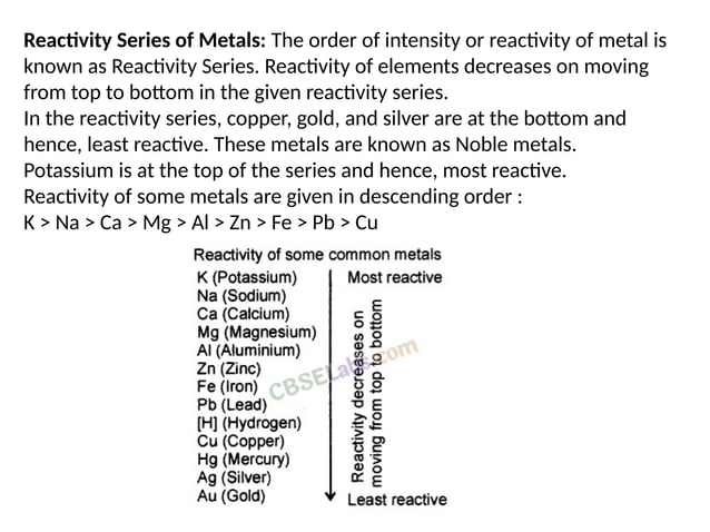 METALS AND NON-METALS.pptx class 10 cbse | PPTX