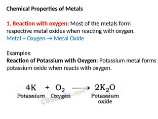 METALS AND NON-METALS.pptx class 10 cbse | PPTX