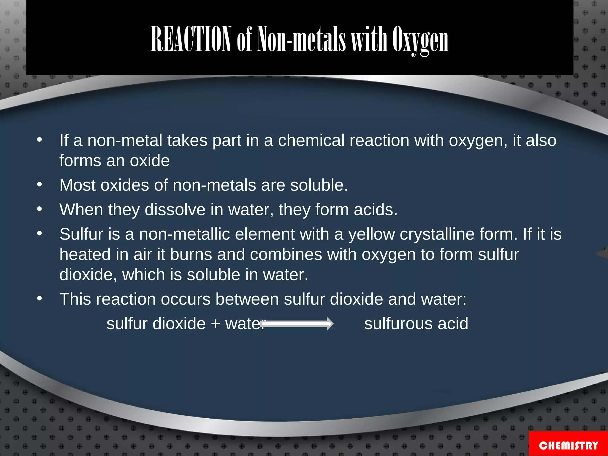 Metals and Non-metals | PPT