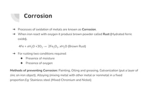 Metals and Non-metals plus one NIOS | PPT