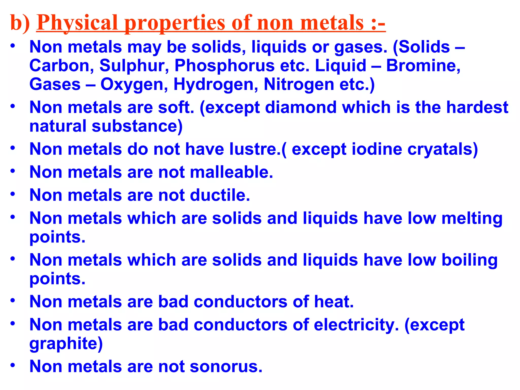 Metals and non metals | PPT