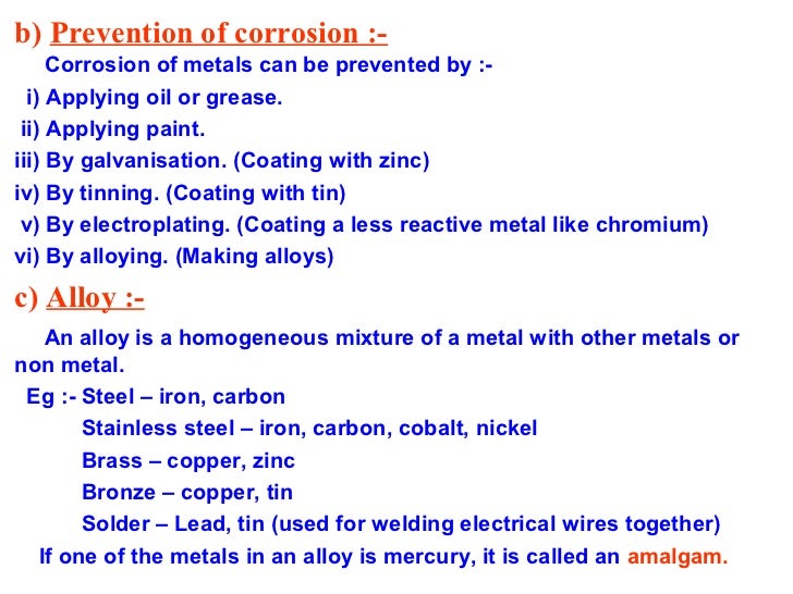 Metals and non metals