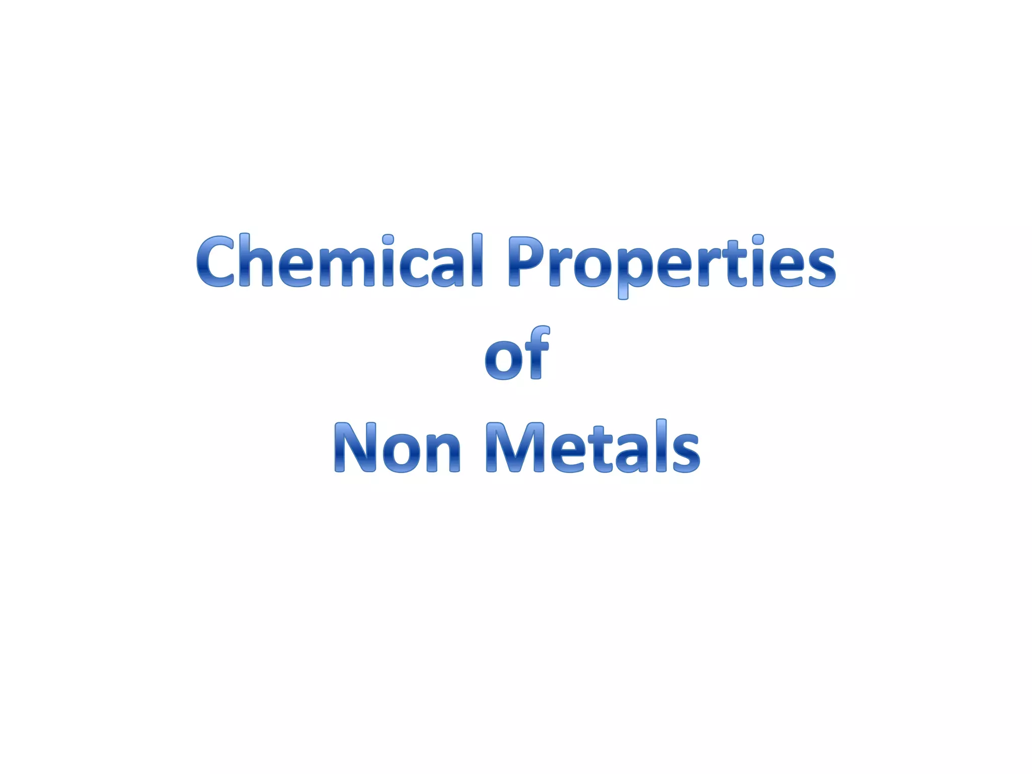 Metals and Non Metals | PPTX