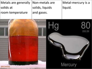 What Non Metal Is A Liquid At Room Temperature