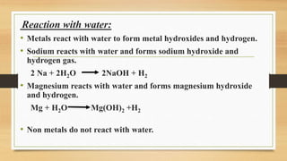 Metals and Non metals | PPTX