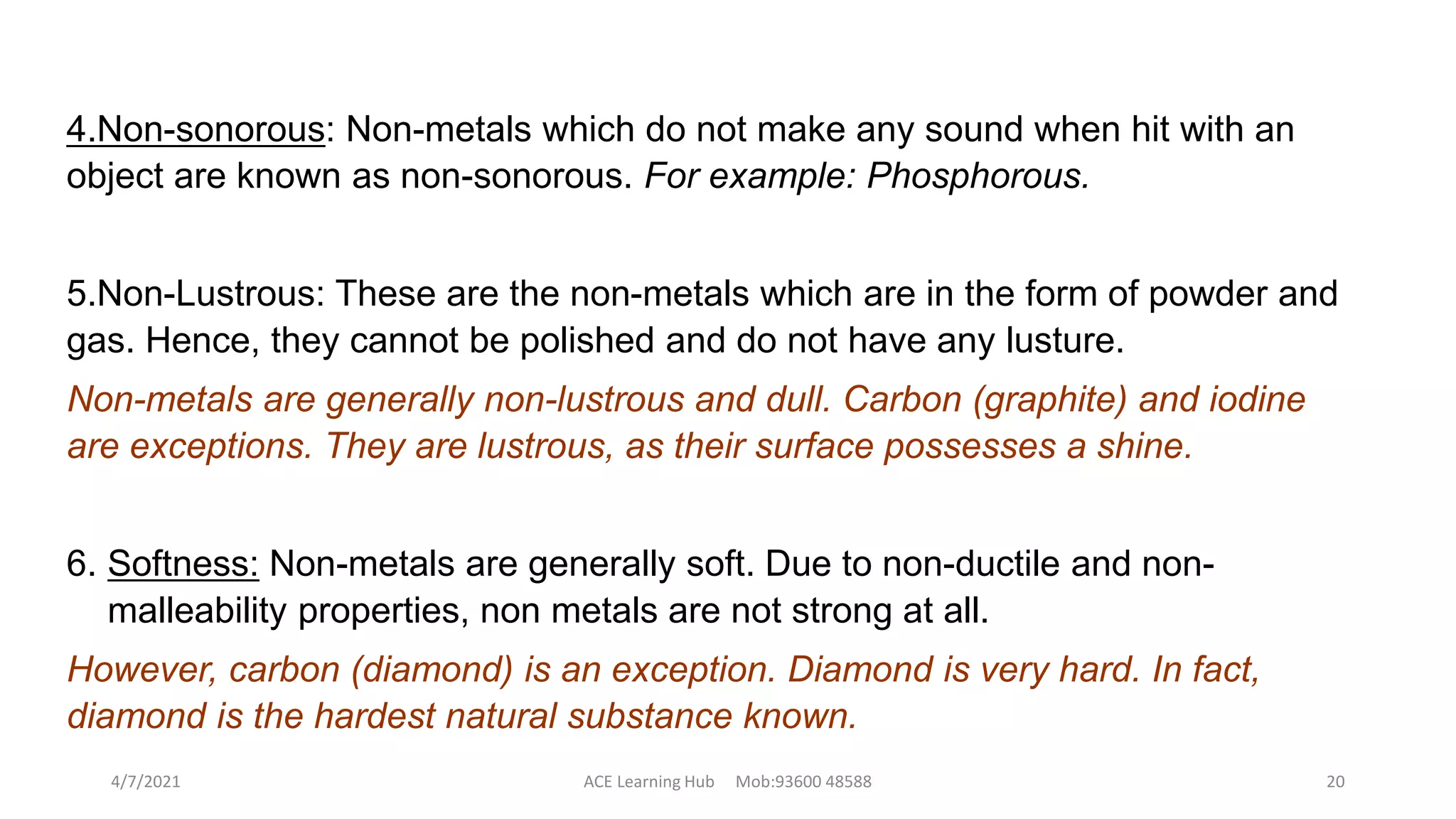 CBSE Class 8 Science _Metals and non metals | PDF
