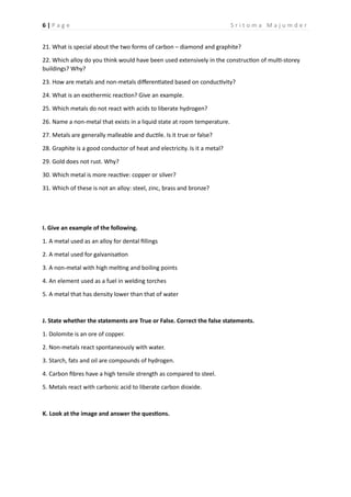CBSE - Grade 8 - Science - Chemistry - Metals and Non Metals ...