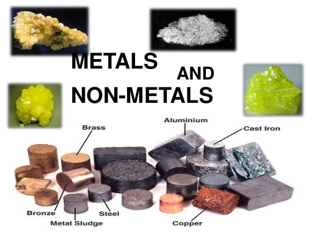 Metals and non metals without animatiopn