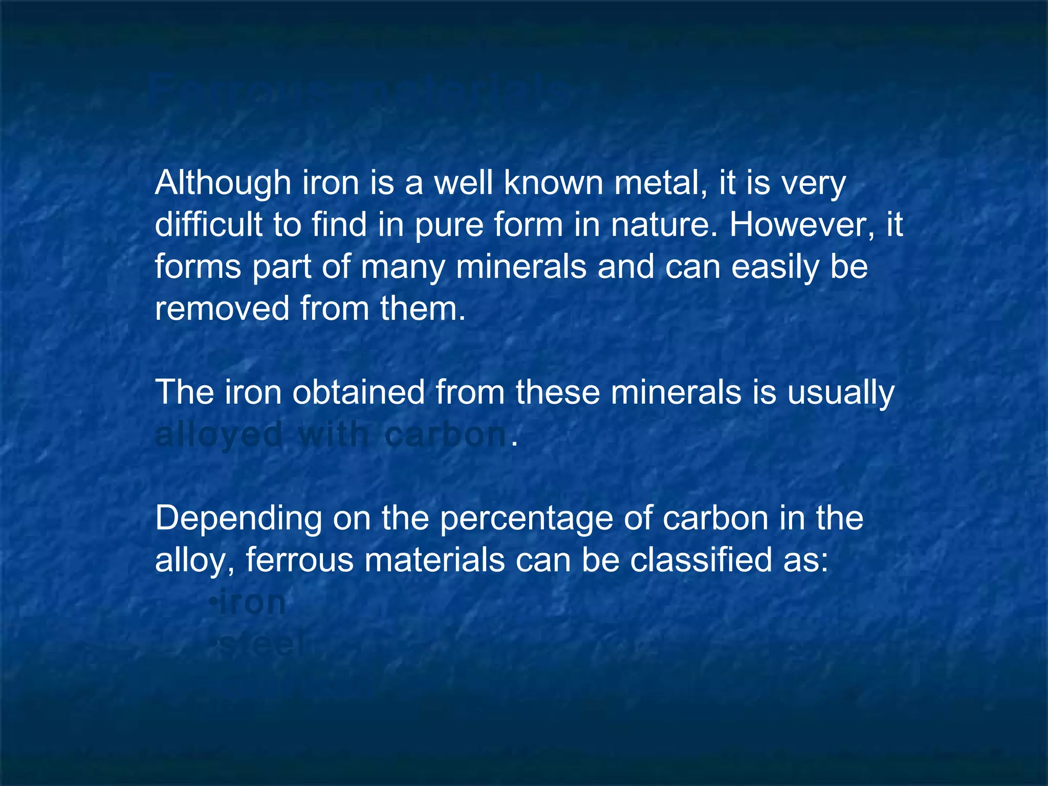 Metals classification | PPT