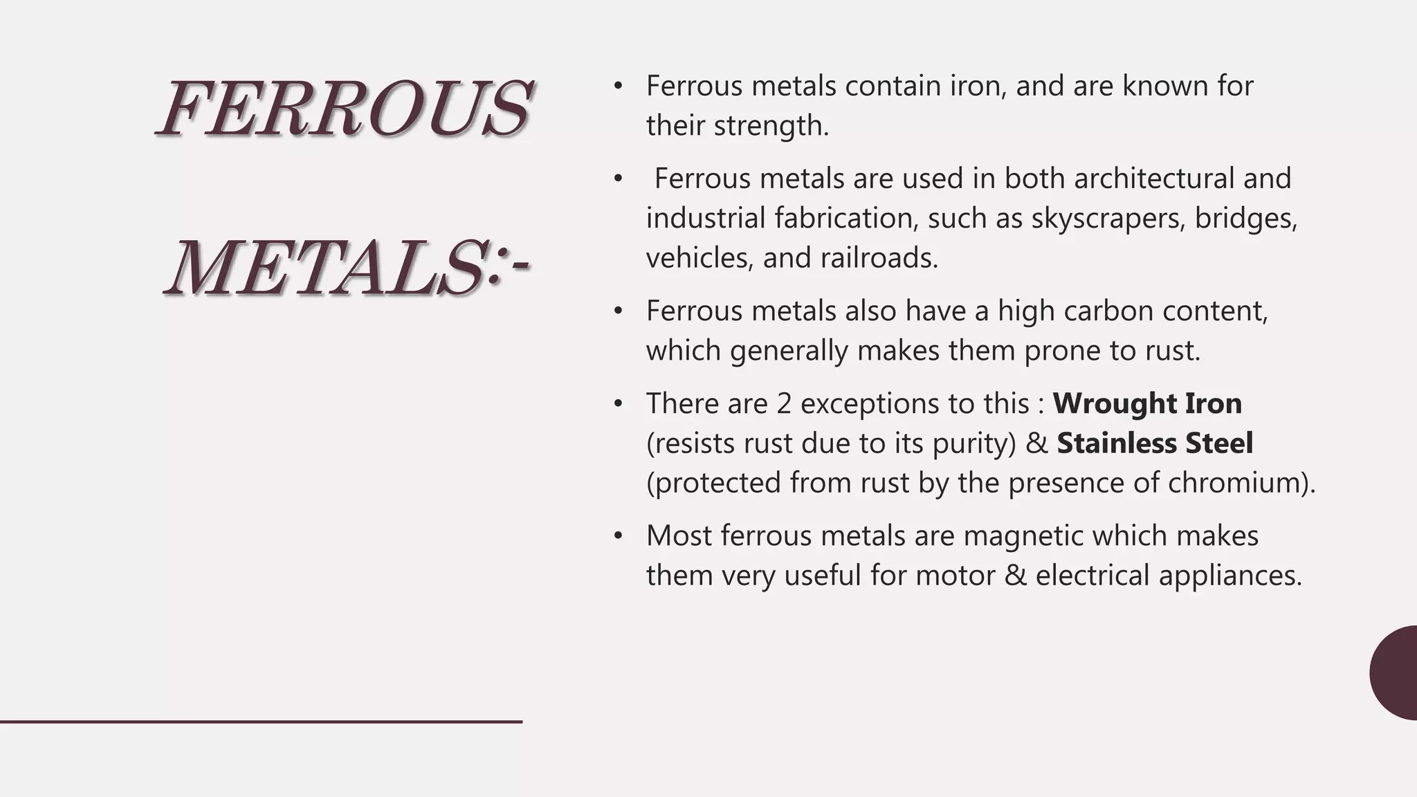 Metals (non-ferrous) | PPTX