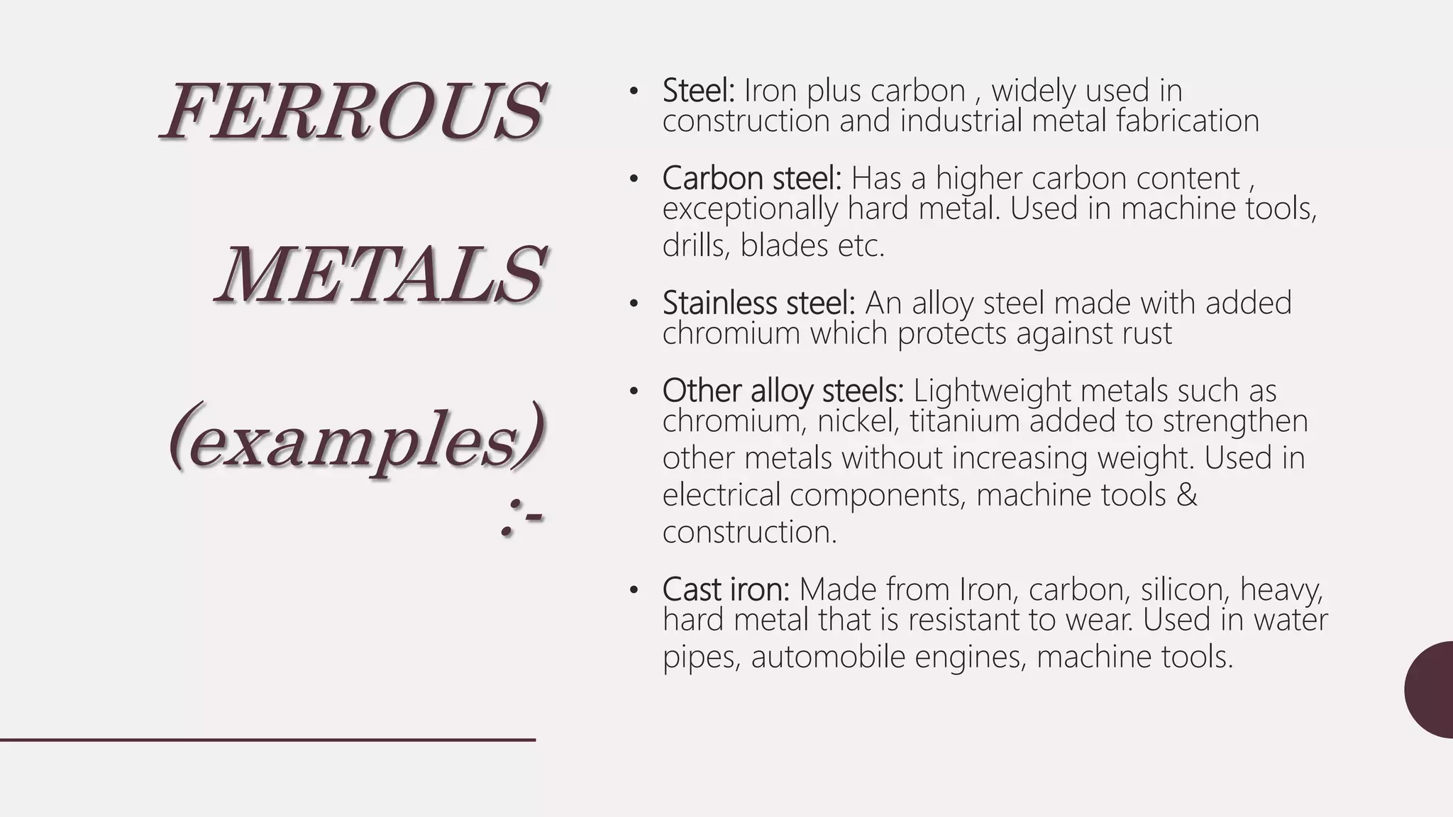 Metals (non-ferrous) | PPTX