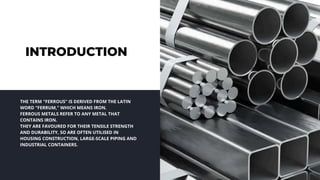 Ferrous Metals -construction and material | PDF | Chemistry | Science