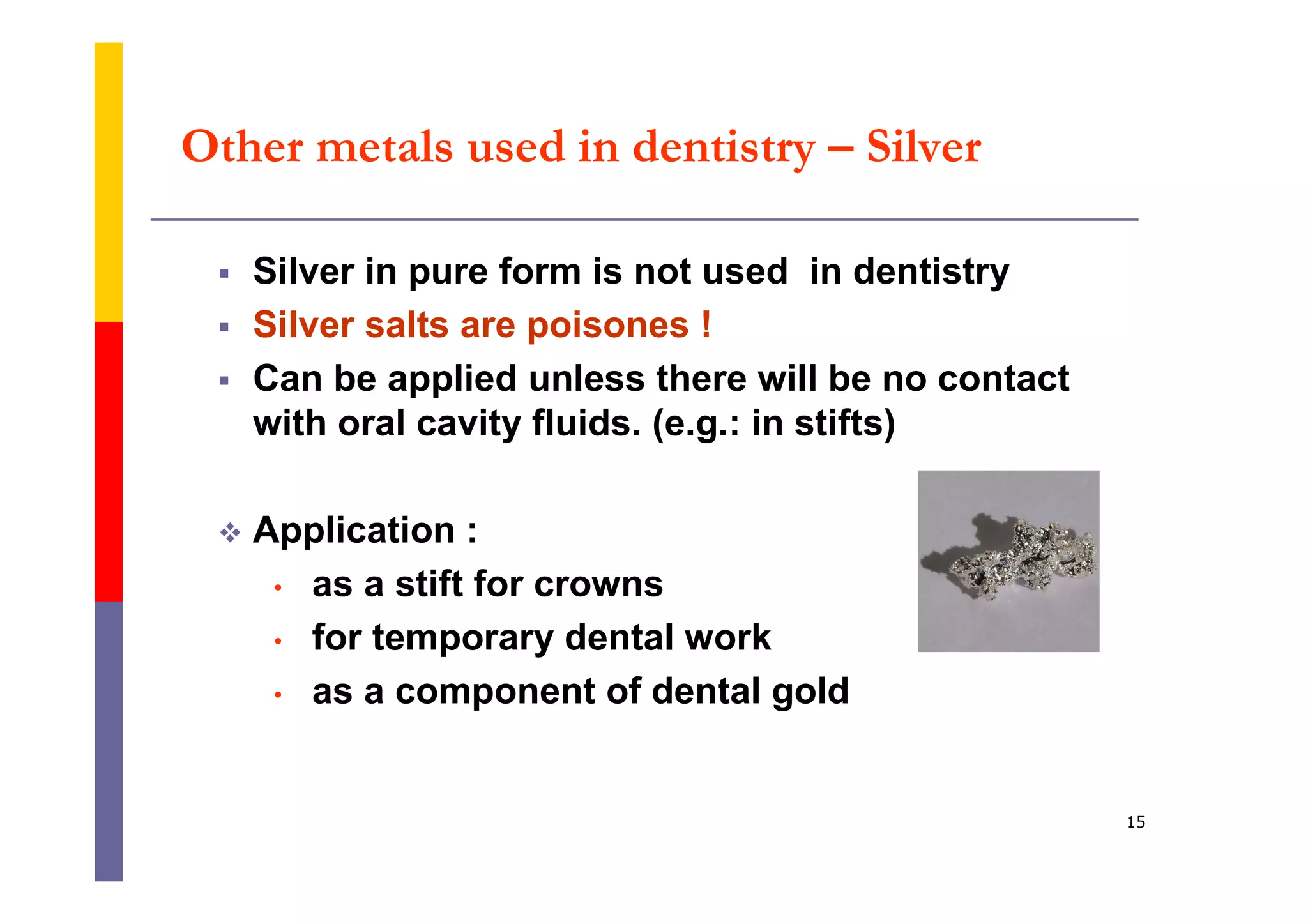 Metals in dentistry | PDF