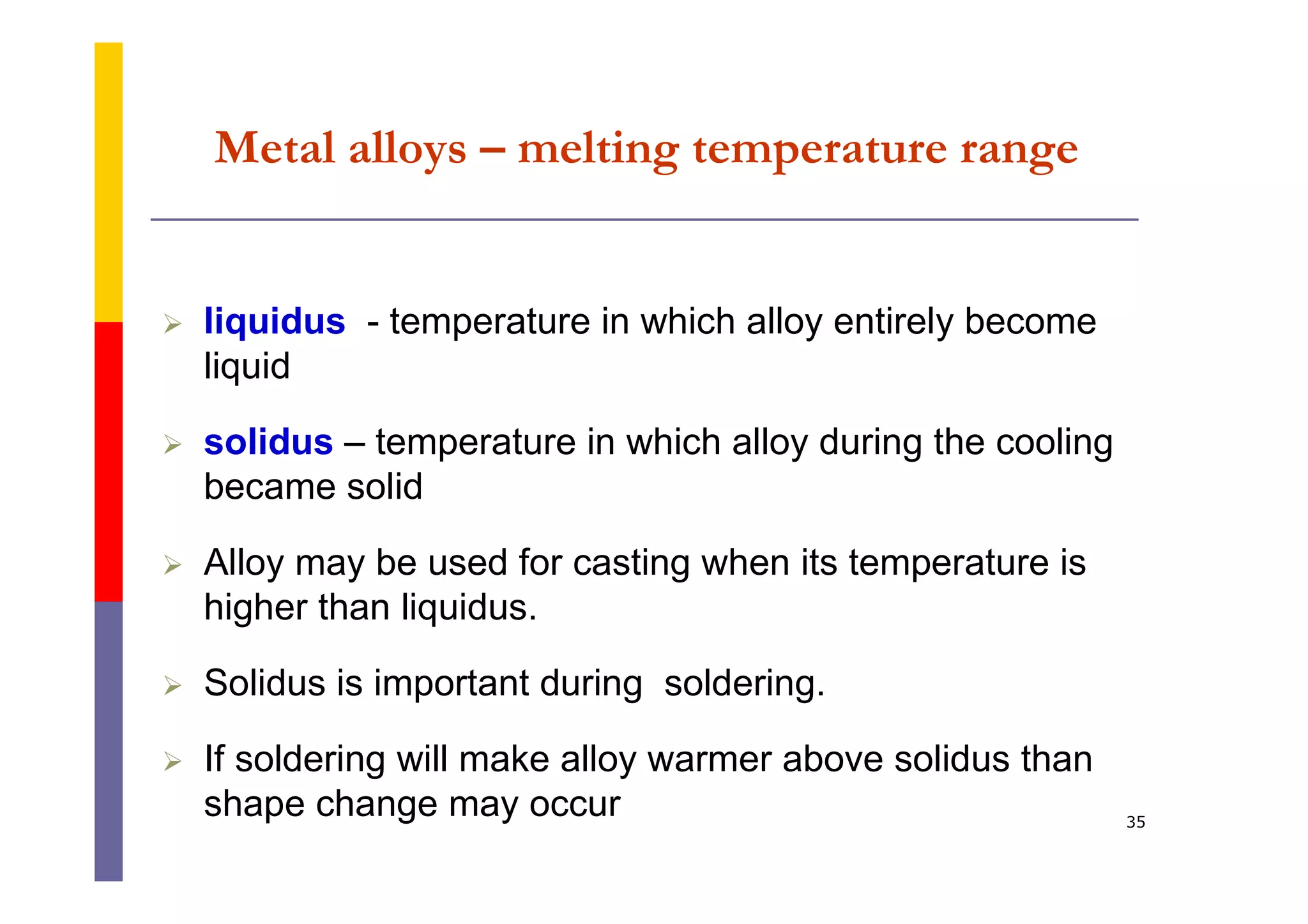 Metals in dentistry | PDF