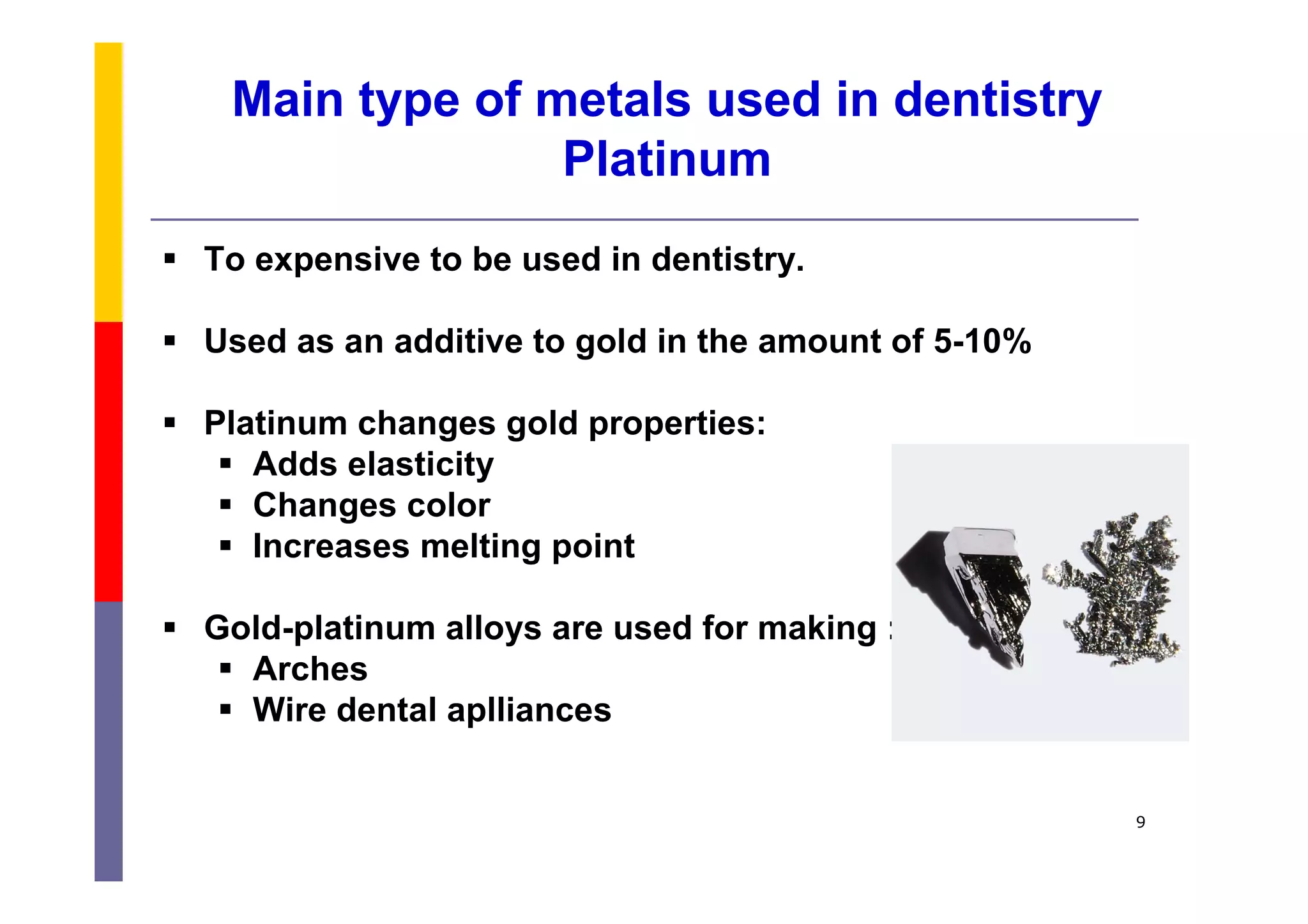 Metals in dentistry | PDF