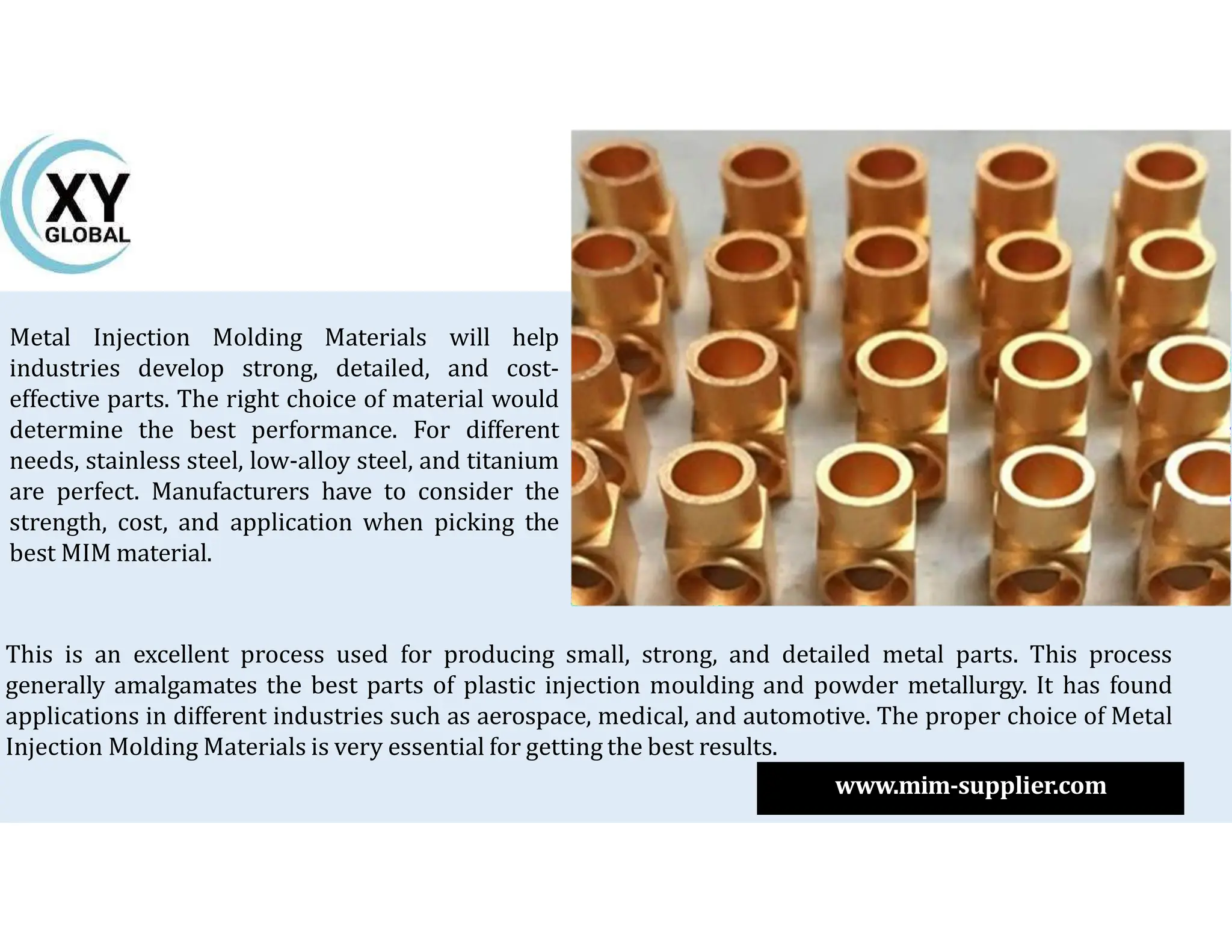 Metals Injection Molding Materials For Manufacturing | PDF