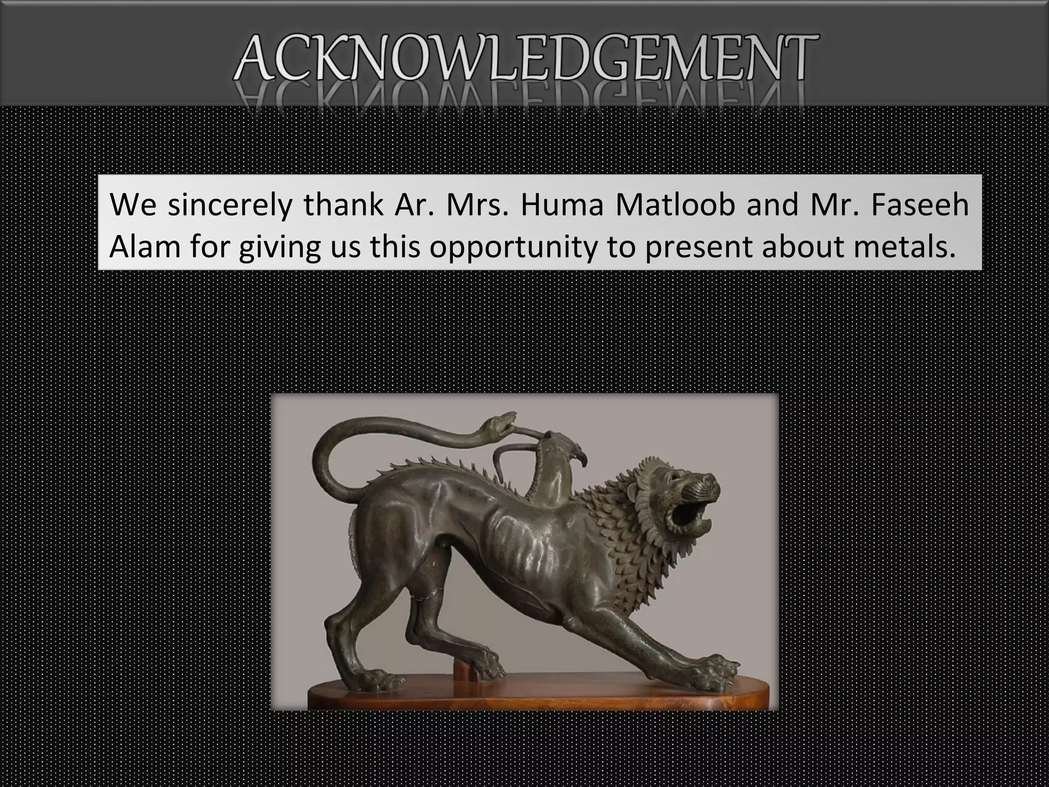 Metals In Interior Design | PPT