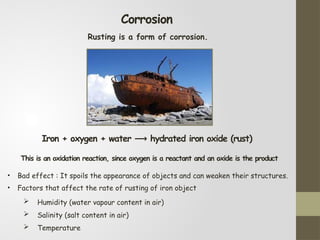 Metals, non-metals and corrosion in daily life | PPT