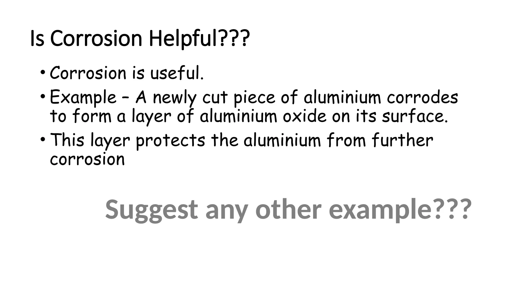 Metals & Non -metals Corrosion.ppt What is corrosion?Factors affecting that and methods to ...