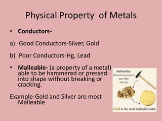 Metals & Non metals | PPTX