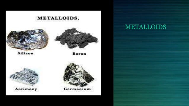 Metals, nonmetals, metalloids | PPTX | Chemistry | Science