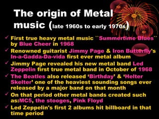 Metal songs | PPT