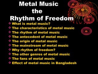 Metal songs | PPT