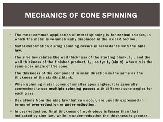 Metal spinning Process | PPTX