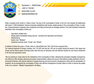 Srbac - METALSKA INDUSTRIJA - Prilike za ulaganja i spoljnotrgovinsku ...