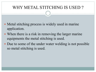 Metal stiching | PPTX | Needlework | Arts and Crafts