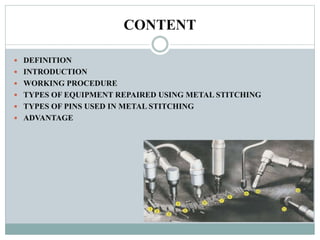 Metal stiching | PPTX | Needlework | Arts and Crafts