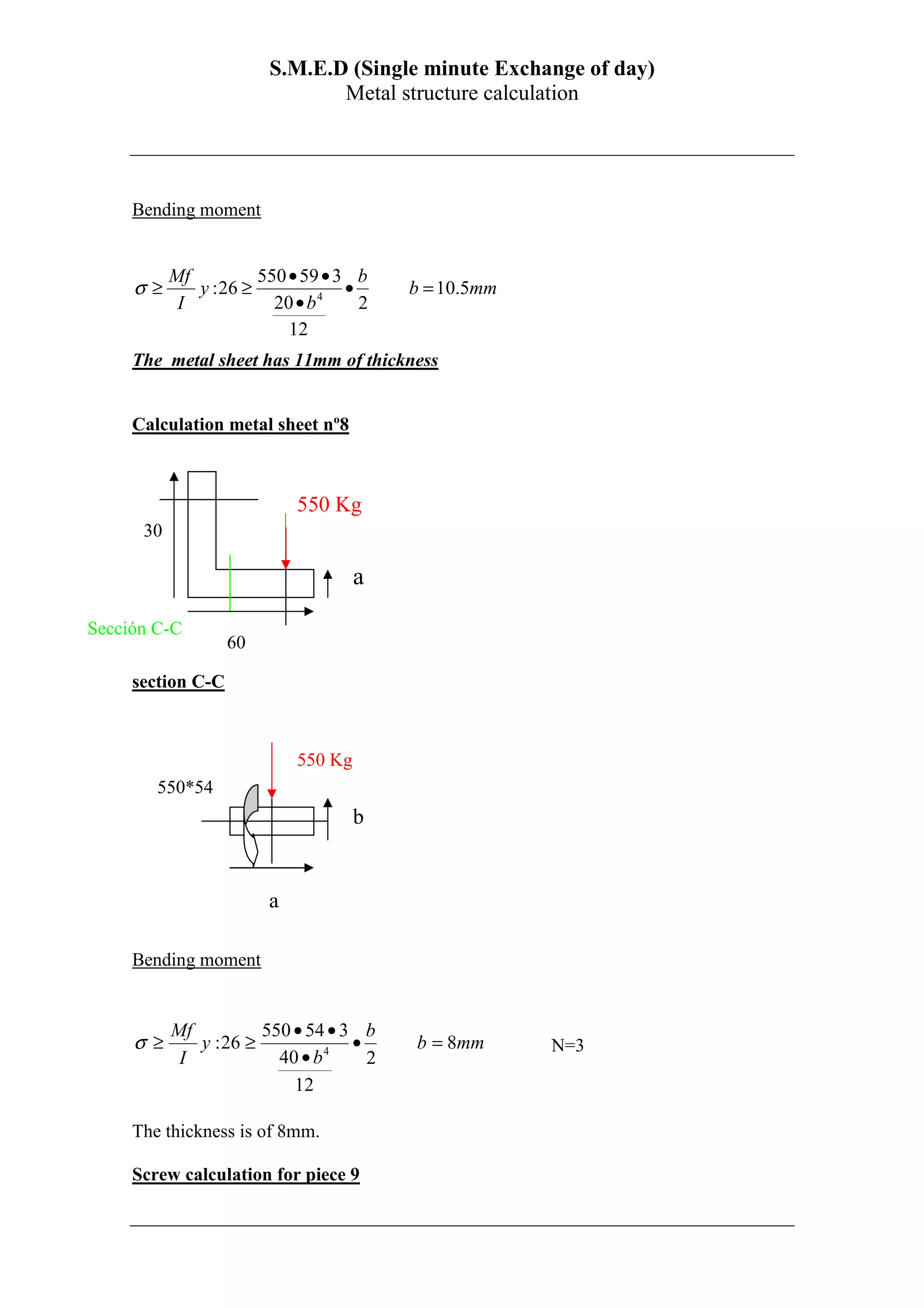 Metal Structure Calculations | PDF | Physics | Science
